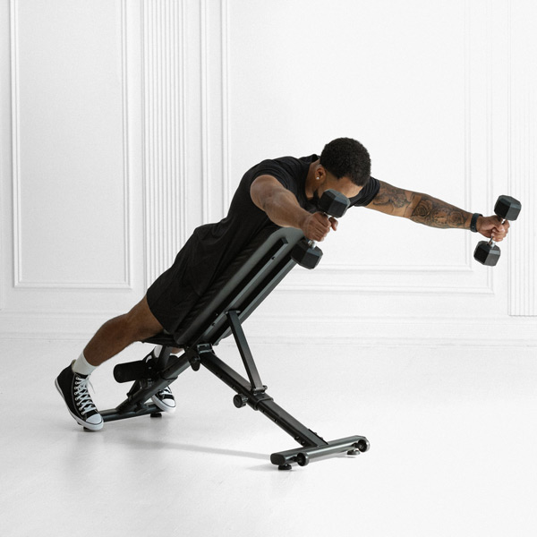 Dumbbell Incline Bench Y Raise - Exercise Guide | Motra