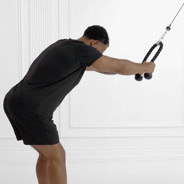 Cable Rope Straight Arm Pull Down - Exercise Guide | Motra